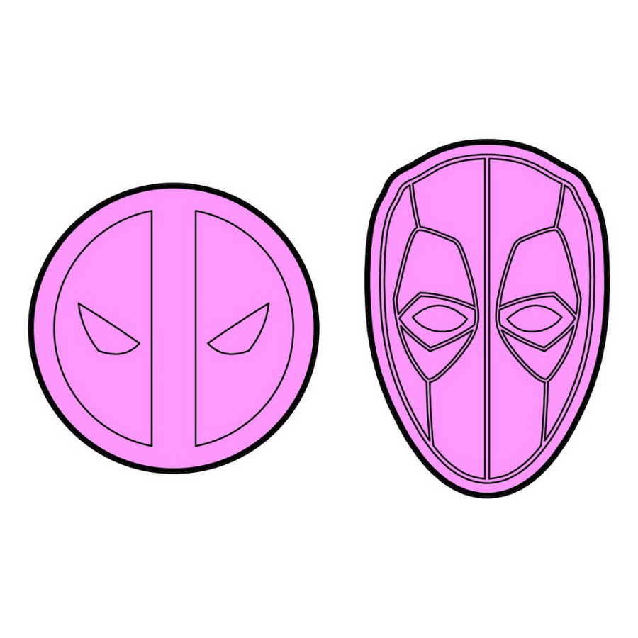 3D modla za kolače Deadpool Mini SET | MODLICA